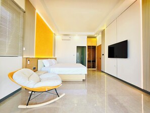 Vila, vista para o oceano