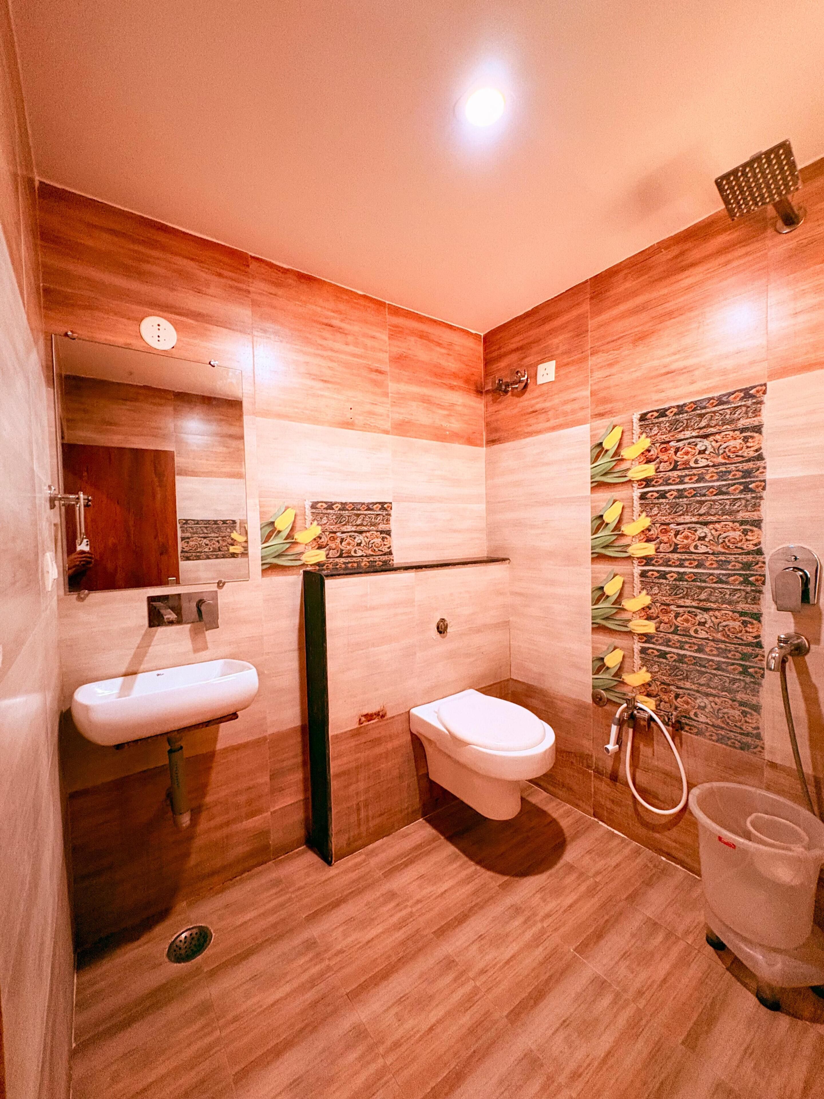 Quarto Duplo Deluxe, Vista para a cidade | Casa de banho