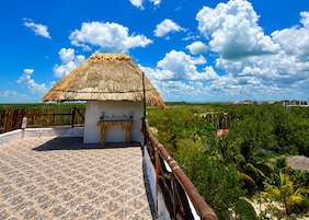 Terraço no piso superior