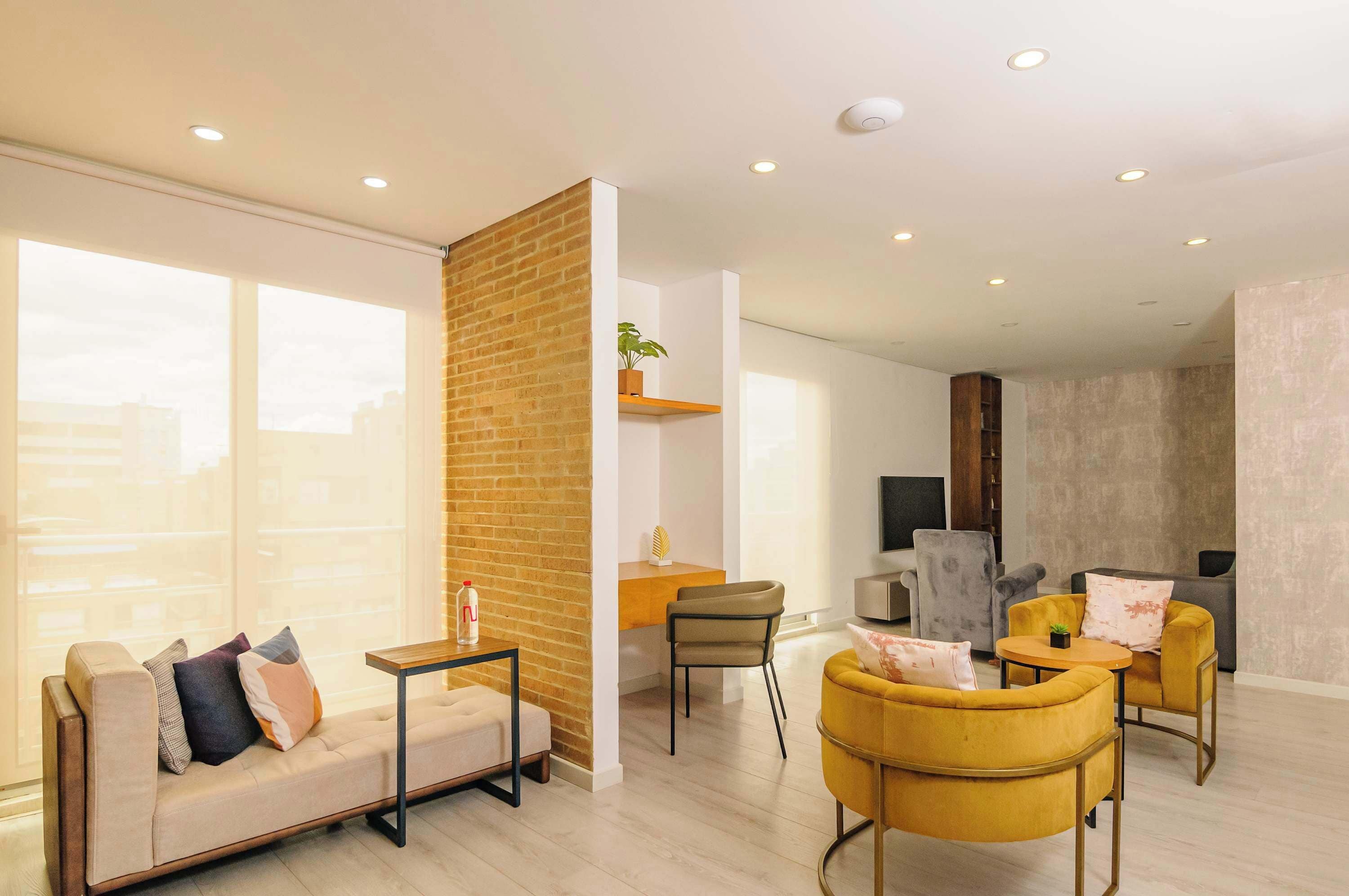 Apartamento, várias camas, banheira de imersão, vista para a cidade (Balcones 601) | Área de estar