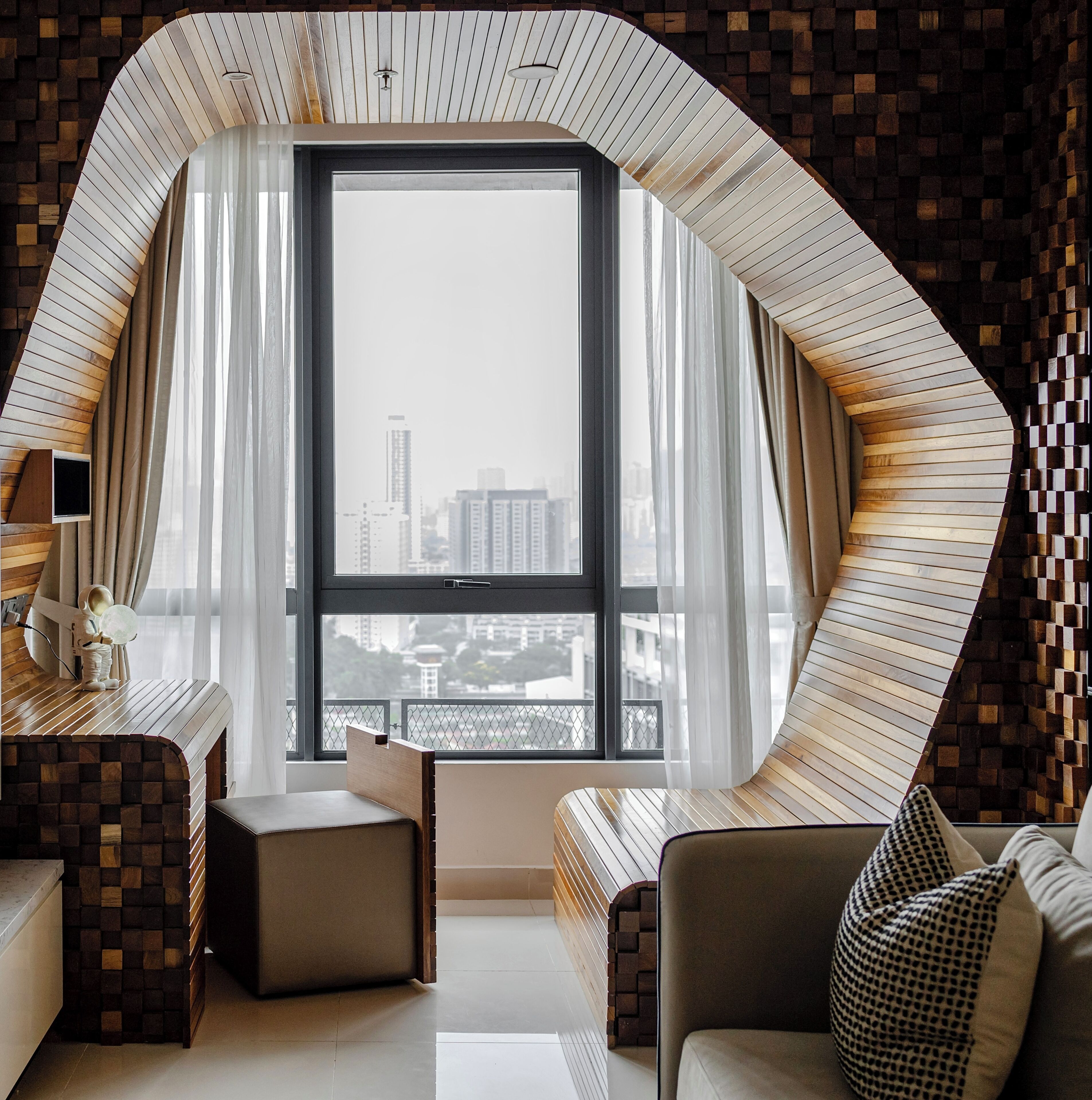 Apartamento de Luxo, cozinha, Vista para a cidade | Roupa de alta qualidade, camas de colchão pillowtop, cofre no quarto 