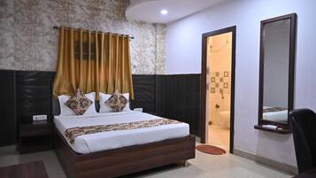 Quarto casal executivo, vista para a cidade