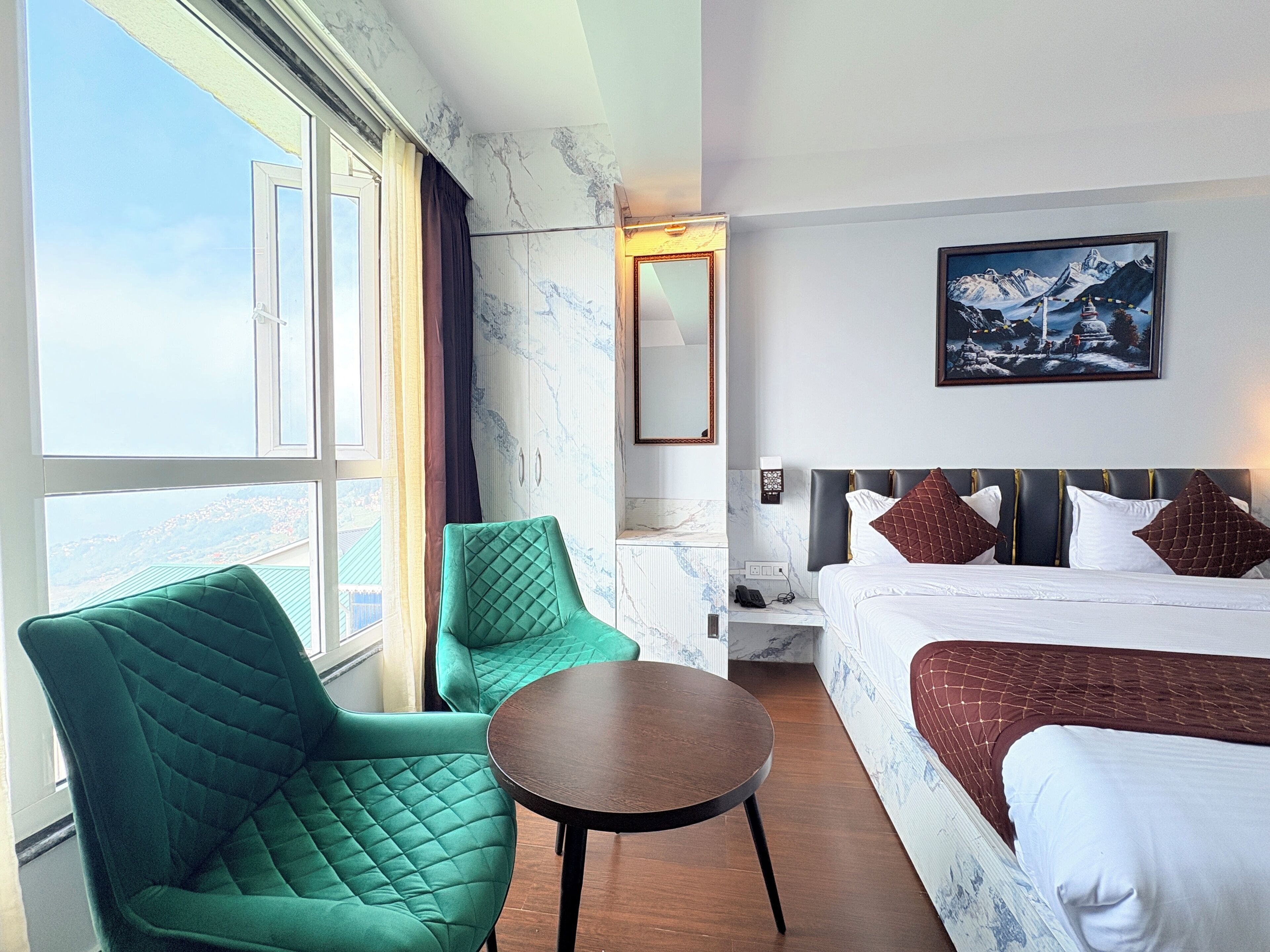 Quarto Duplo Premium, vista para a montanha