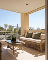 Villa Deluxe, vista para o mar | Varanda