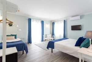 Suite Familiar, vista para o parque | Secretária, Wi-fi grátis 