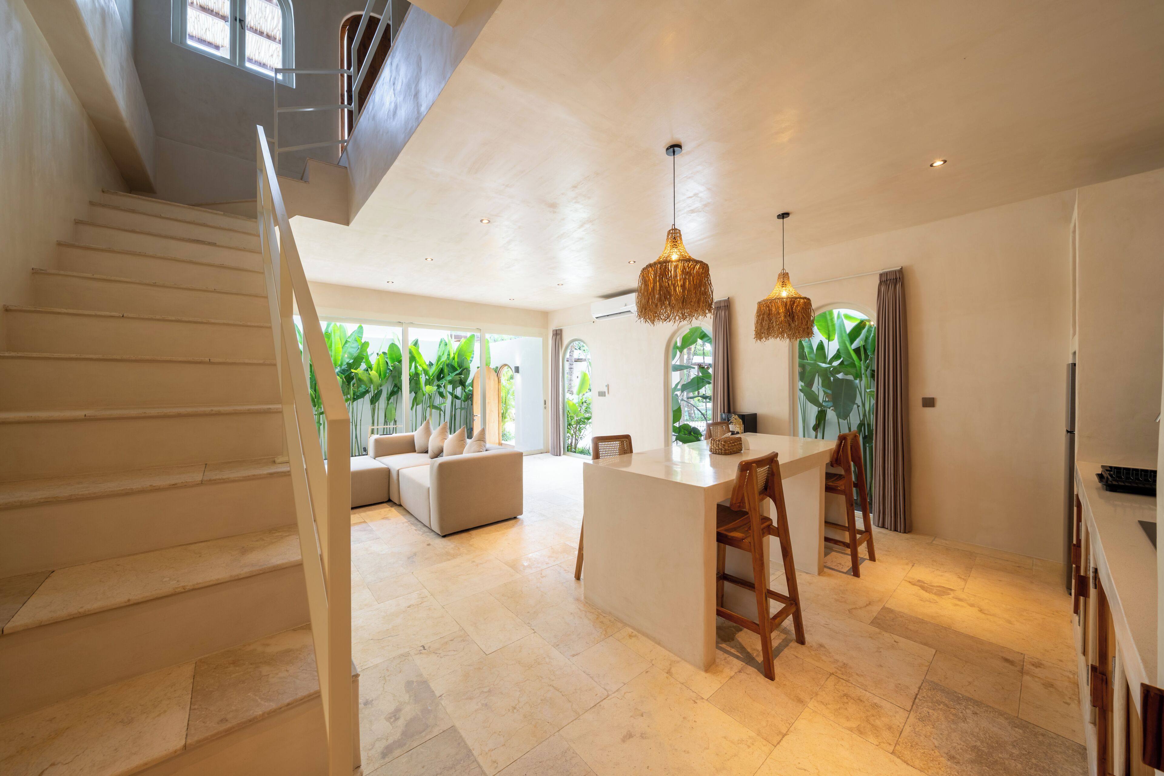 Villa, varanda, vista para o jardim | Interior
