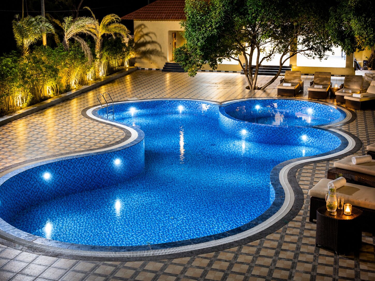 Piscina externa sazonal