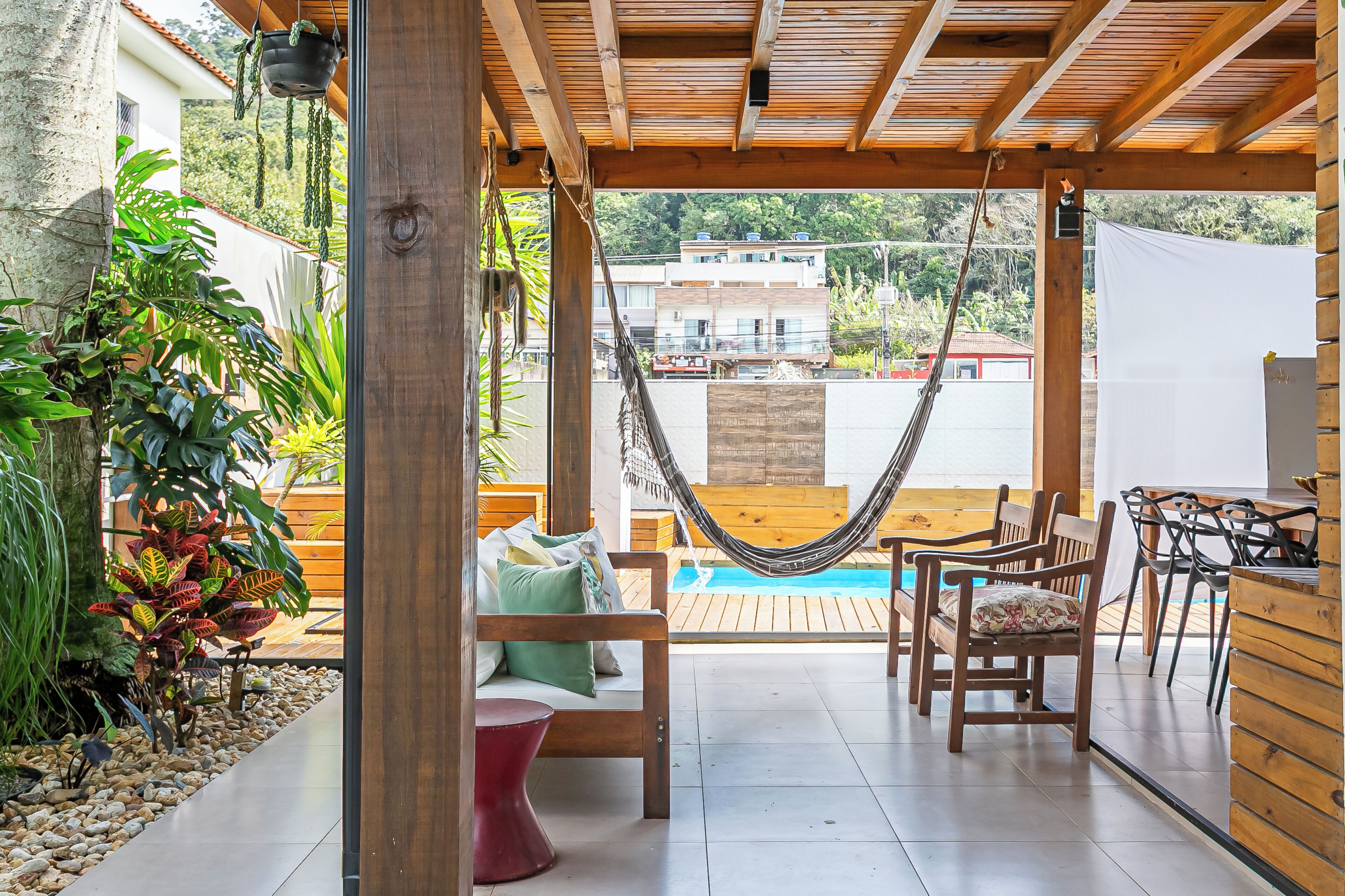 Casa Deluxe, lanai (alpendre havaiano) | Refeições ao ar livre