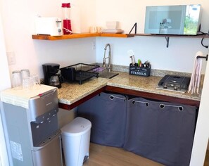 Penthouse Lua de Mel, varanda, vista para a montanha | Cozinha privada