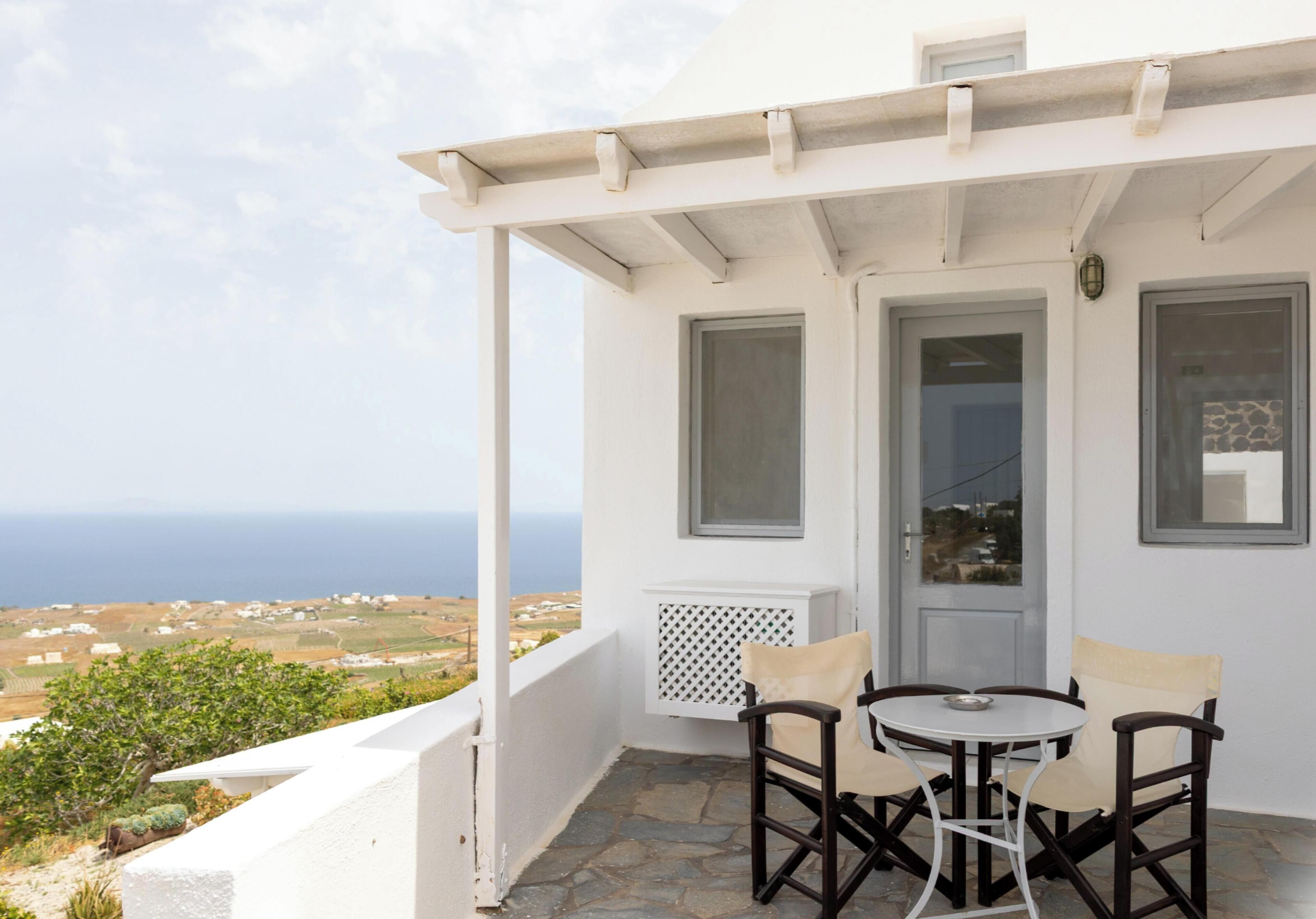 Quarto Duplo, pátio, vista para o mar | Terraço/pátio interior