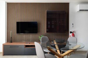 Apartamento, 1 quarto, cozinha, Vista para a cidade | Restaurantes