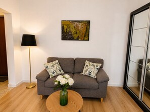 Estúdio Exclusivo, varanda, vista para o pátio | Sala de estar