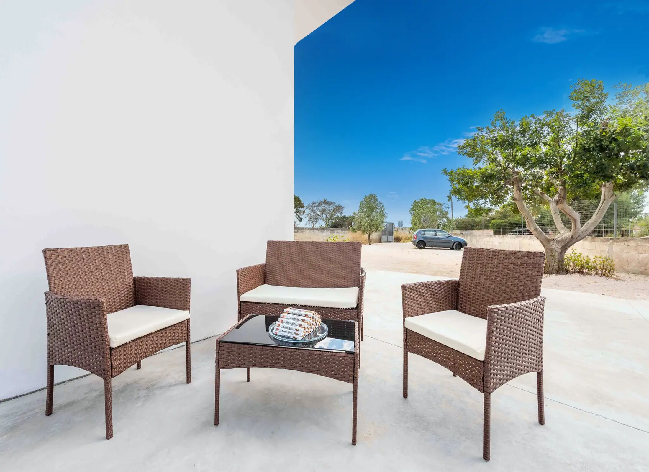 Casa, 1 quarto, para fumantes, vista para o jardim | Terraço/pátio