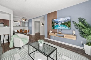 Apartamento, 2 quartos, não fumadores, cozinha | Sala de estar