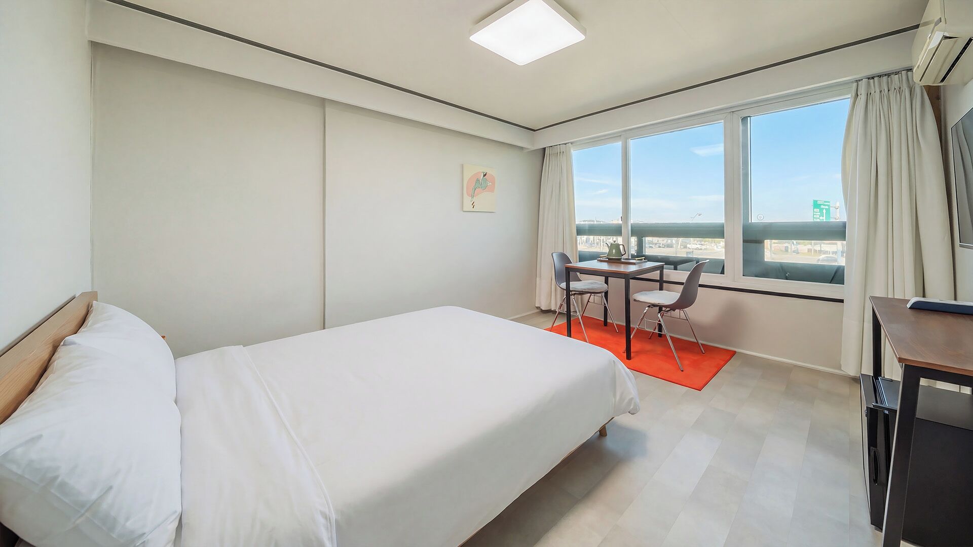 Quarto básico, 1 quarto (203 (Ocean View, Pet-Friendly)) | 1 quarto, Wi-Fi de cortesia