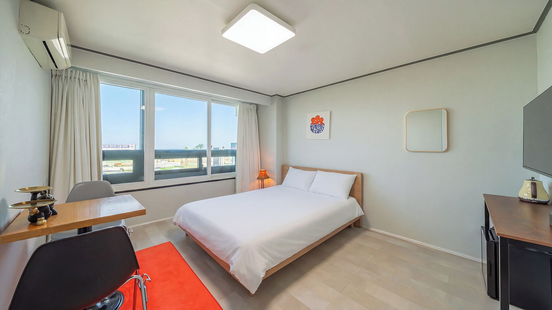 Quarto básico, 1 quarto (201 (Ocean View, Pet-Friendly)) | 1 quarto, Wi-Fi de cortesia