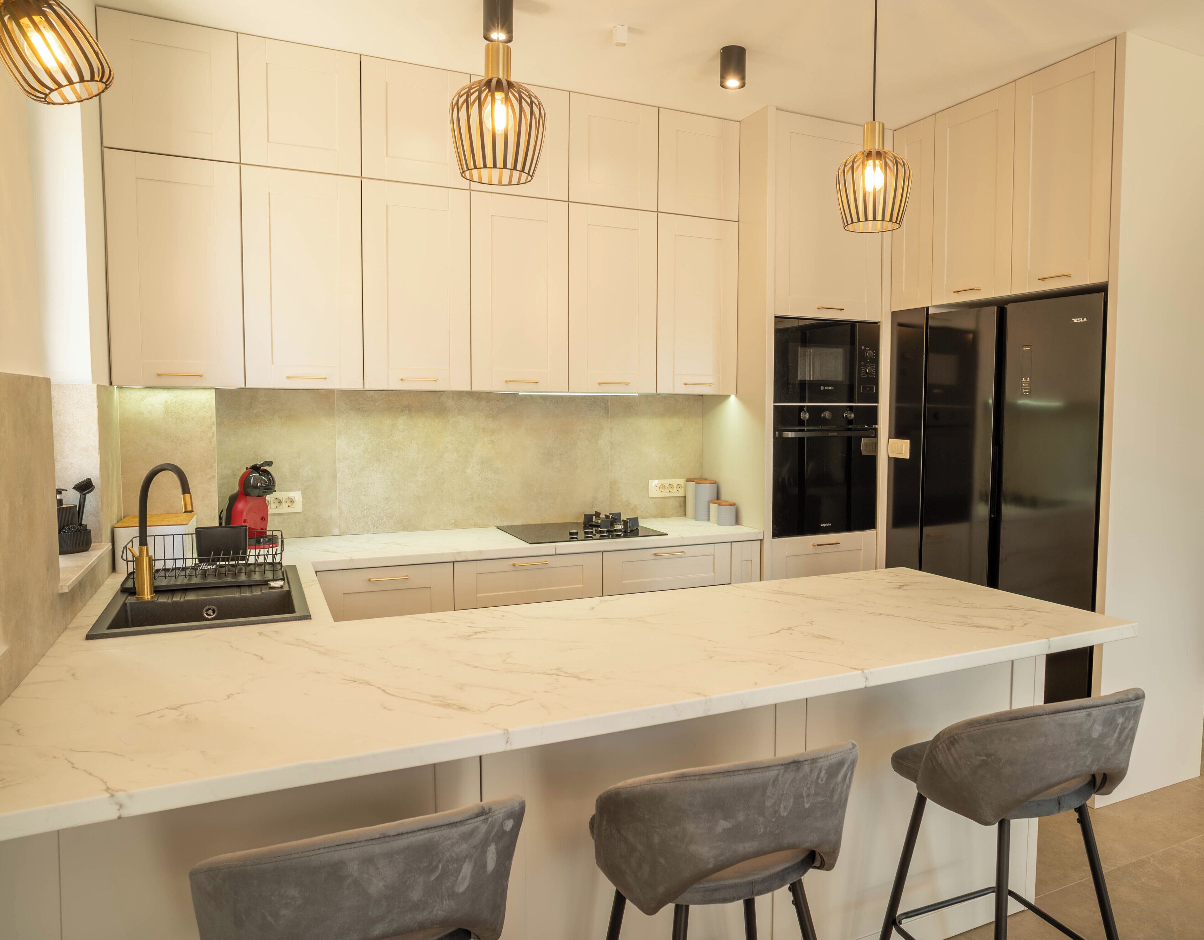 Vila superluxo, varanda, vista para o mar | Cozinha privada