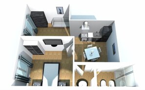 Apartamento conforto | Planta do andar