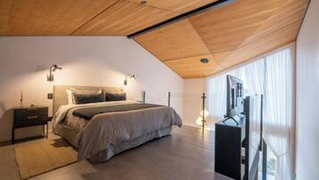 Apartamento, 1 cama King, vista para o canal | Detalhe da parte interna