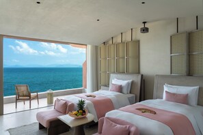 Quarto Twin Comfort, vista para o oceano | Vista do quarto