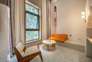 Quarto solteiro conforto, um futon | Parte interna