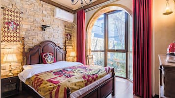 Quarto casal de uso individual, vista para o jardim | Individualmente decorados, Wi-Fi de cortesia, roupa de cama