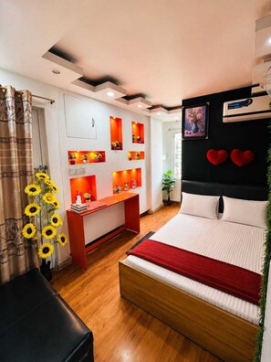 Quarto casal luxo | Área de estar