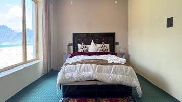 Quarto casal luxo, vista para o lago
