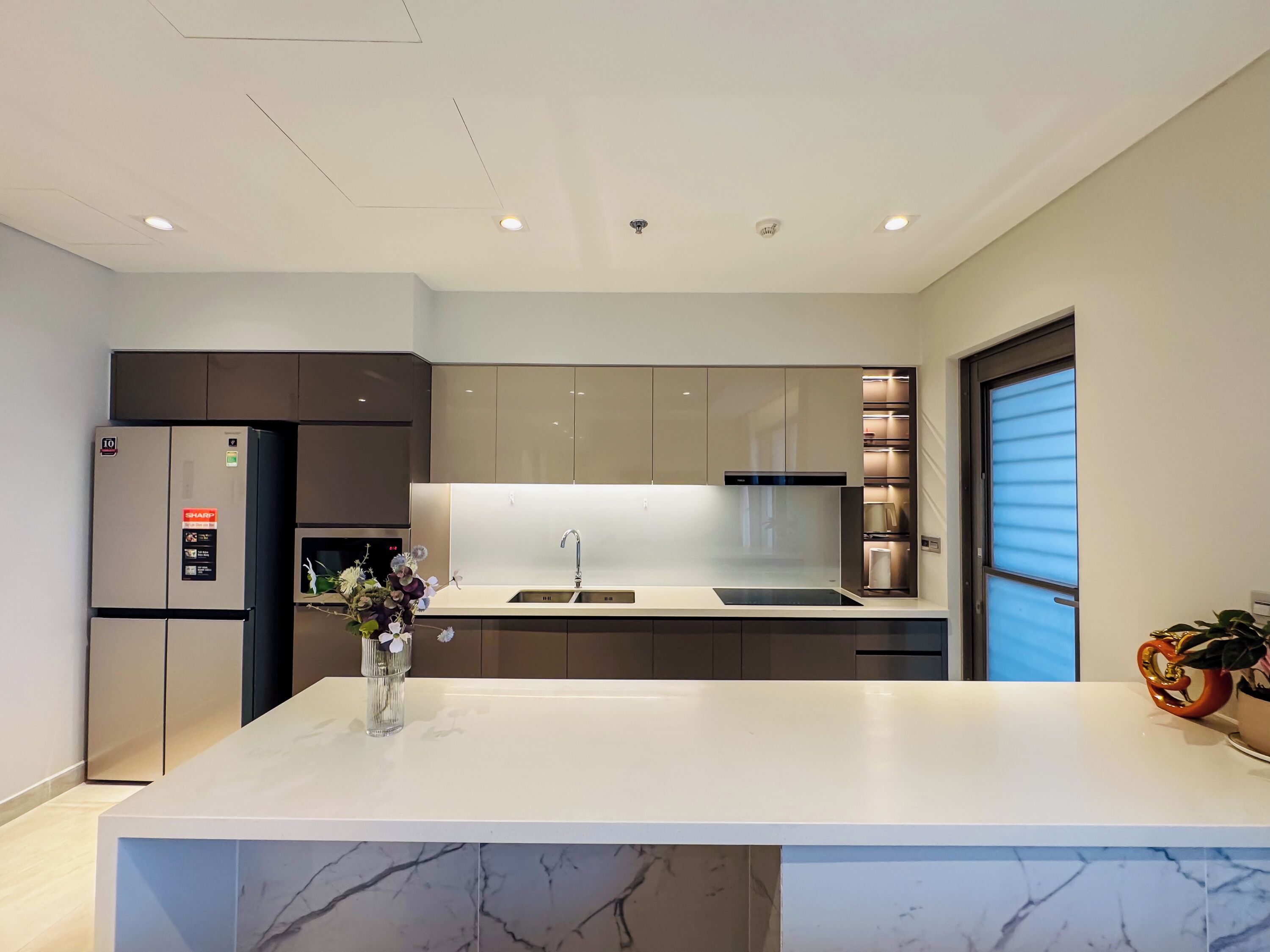 Apartamento Básico, varanda, Vista para a cidade | Cozinha privada