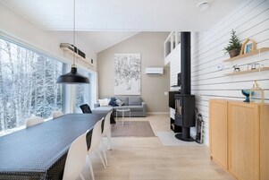 Duplex superior, 2 quartos, sauna seca, vista para o pátio | Área de estar