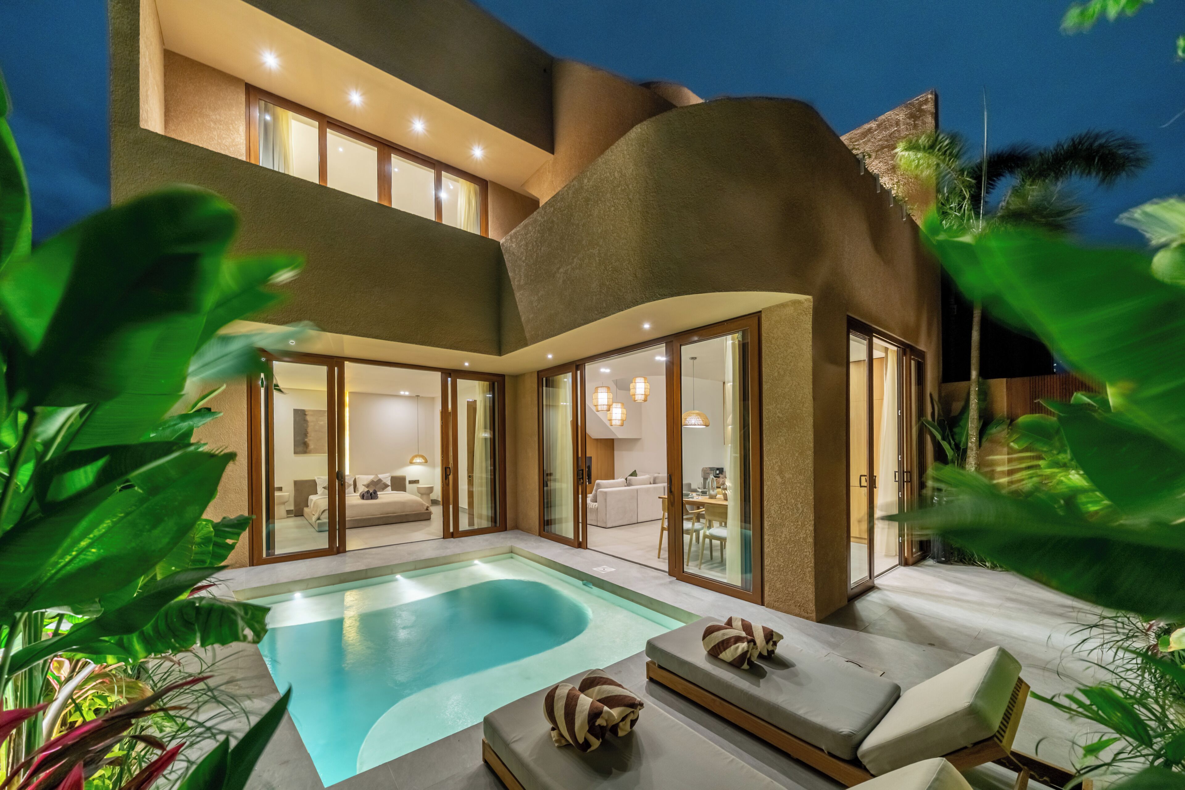 Villa Superior, 2 quartos, vista para a piscina | Piscina privativa