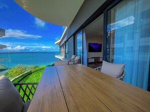 Apartamento Comfort, 1 quarto, vista para a praia | Refeições ao ar livre