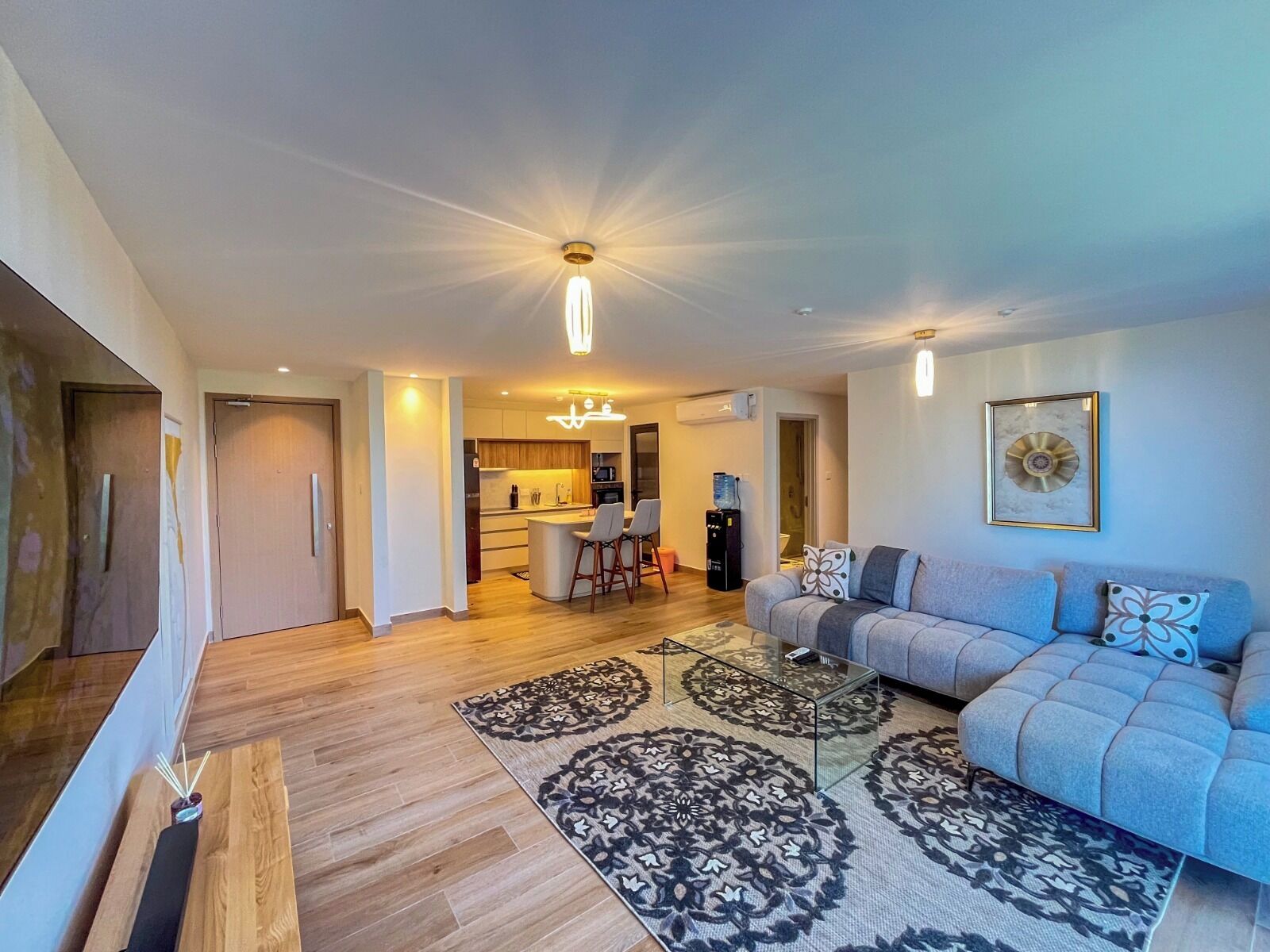 Apartamento Comfort, 1 quarto, vista para a praia | Sala de estar