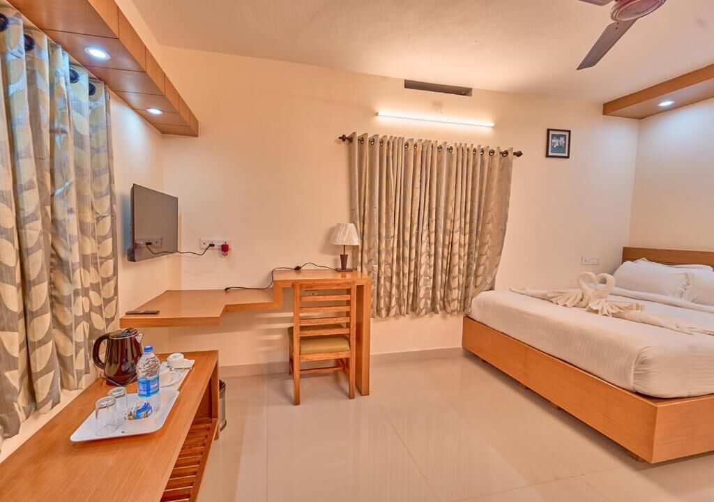 Villa Nobre, 2 camas queen-size, vista para a piscina | Cofre no quarto, quartos insonorizados 