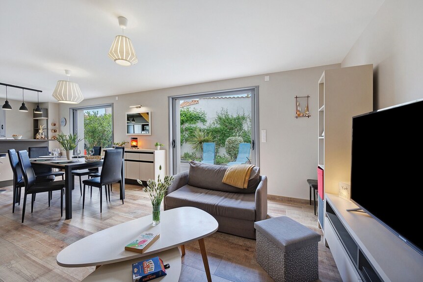 Maison De Vacances "Maison Vent Douest" Avec Terrasse Privée Et Wi-fi à La Tranche Sur Mer - Longeville-sur-Mer