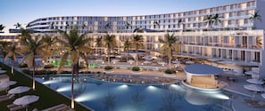 3 piscinas externas