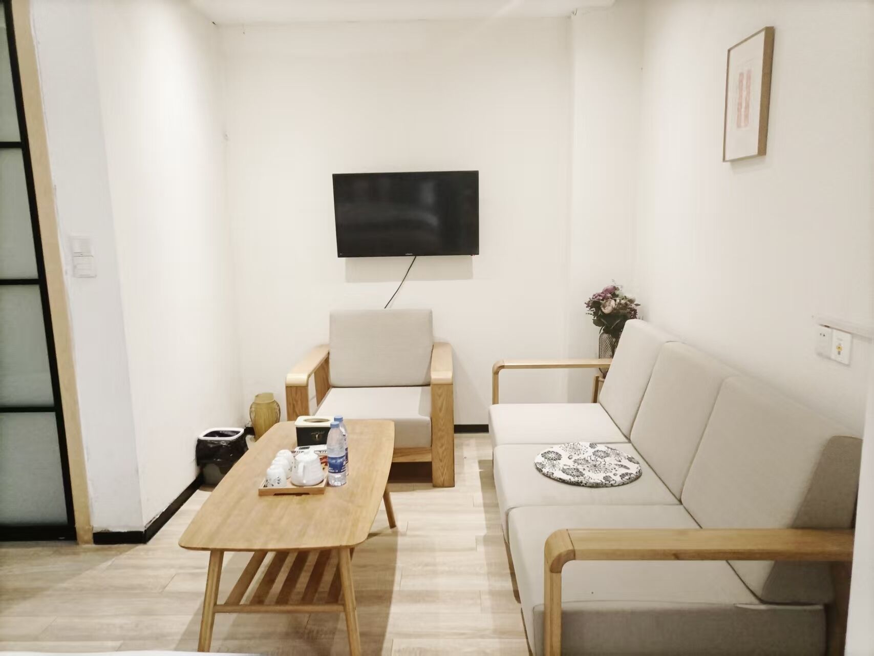 Quarto Duplo Comfort, vista para o lago | Sala de estar
