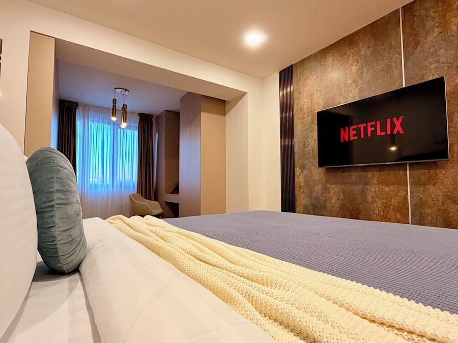Apartamento Comfort, 2 quartos, não fumadores | Wi-fi grátis, roupa de cama fornecida