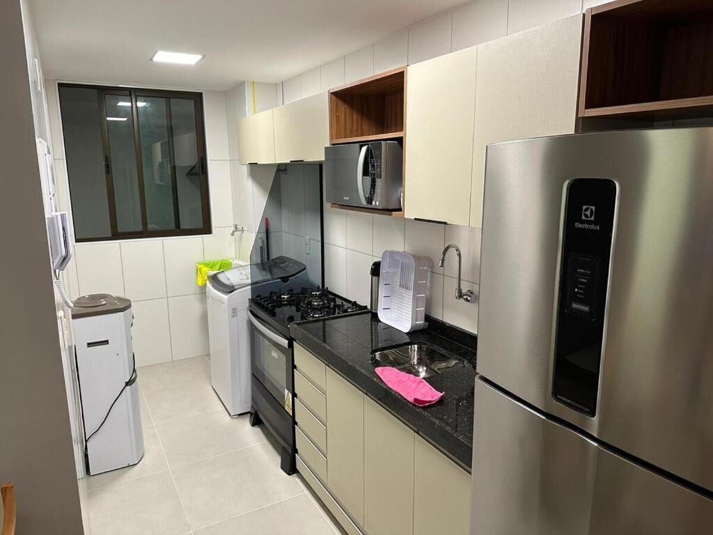 Apartamento Comfort, 2 quartos, varanda, vista para a baía | Cozinha privada