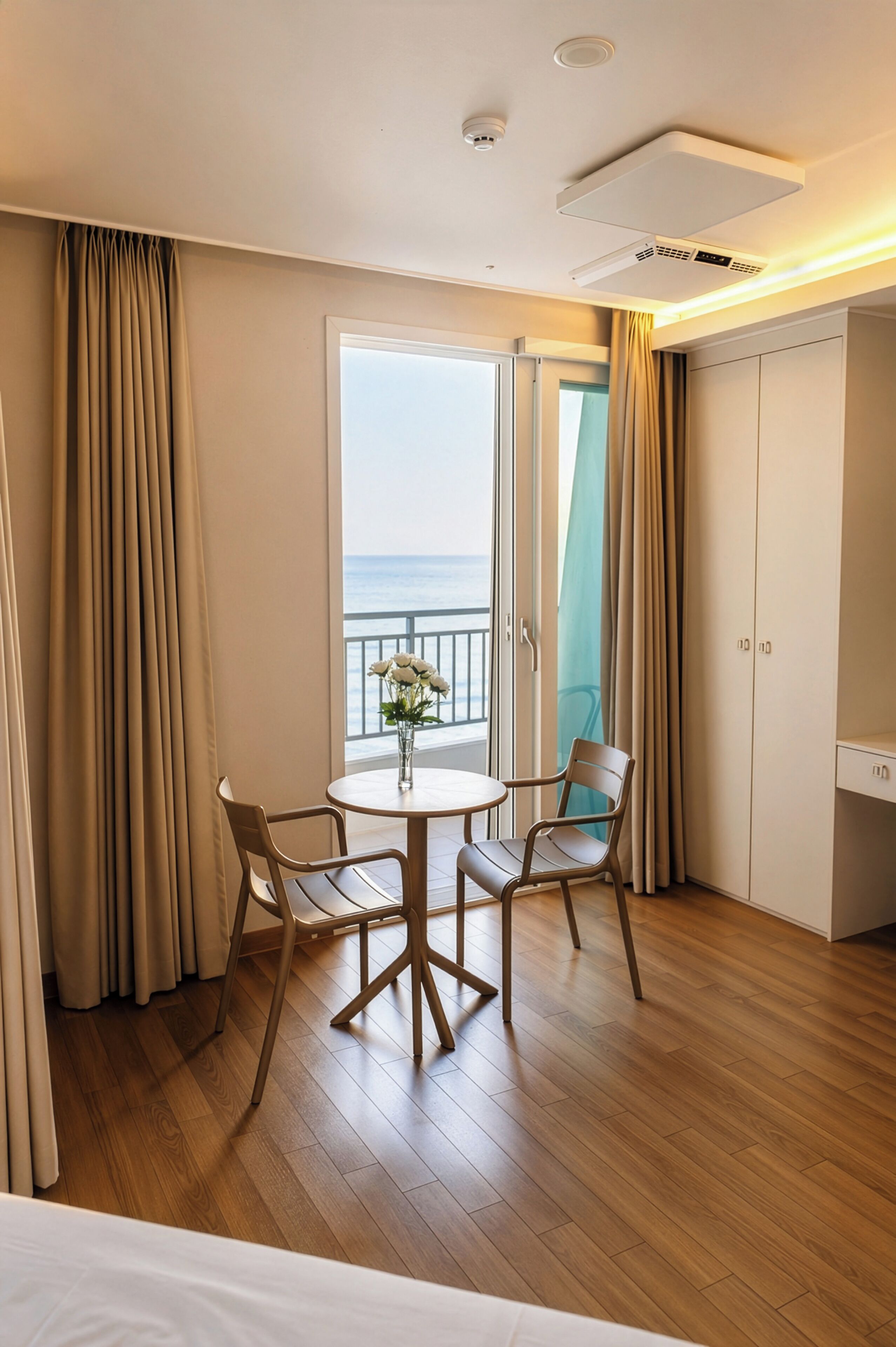 Quarto duplo luxo, vista para o mar | Opções para refeição
