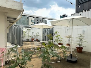 Terraço no piso superior