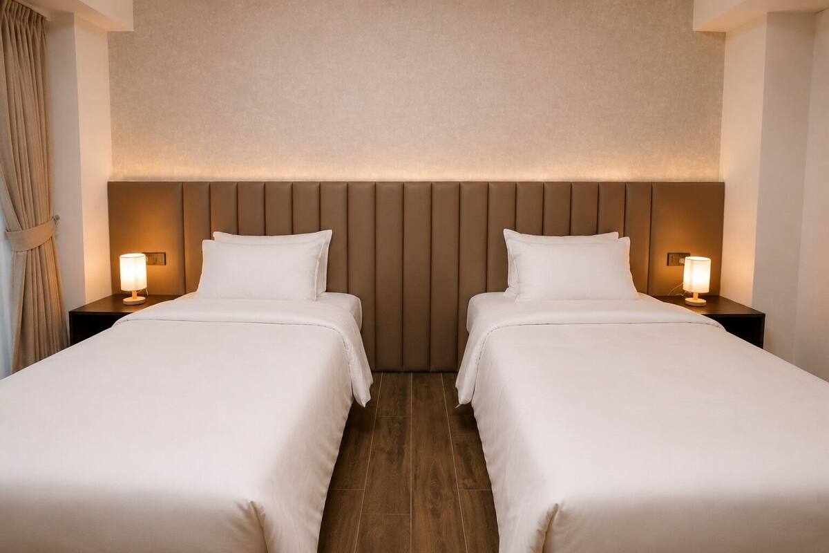 Quarto Duplo ou Twin Executivo | Lençóis de algodão egípcio, roupa de alta qualidade, minibar 