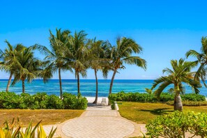 Vista para a praia ou o mar