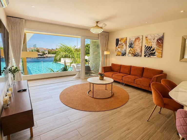 Canal View, Pool, 7-min Walk To Beach - Puerto Aventuras