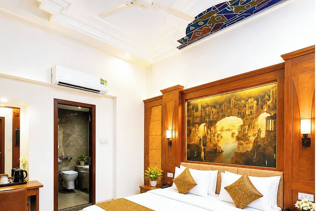 Quarto casal premium, ar-condicionado | Vista do quarto