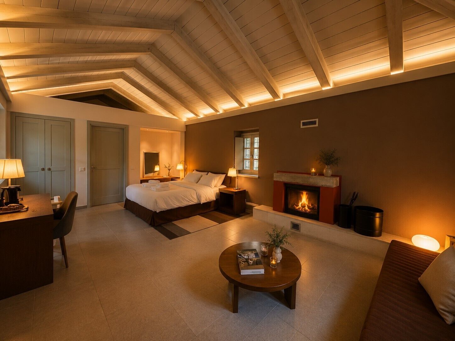 Mountain Villa with Fireplace | Interior