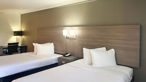 Quarto Deluxe, 2 camas de casal (Kitchen) | Wi-fi grátis, roupa de cama fornecida