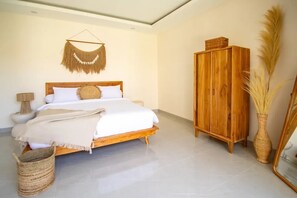 Villa de Luxo, 2 quartos, piscina privativa | Lençóis de algodão egípcio, roupa de alta qualidade, cofre no quarto 
