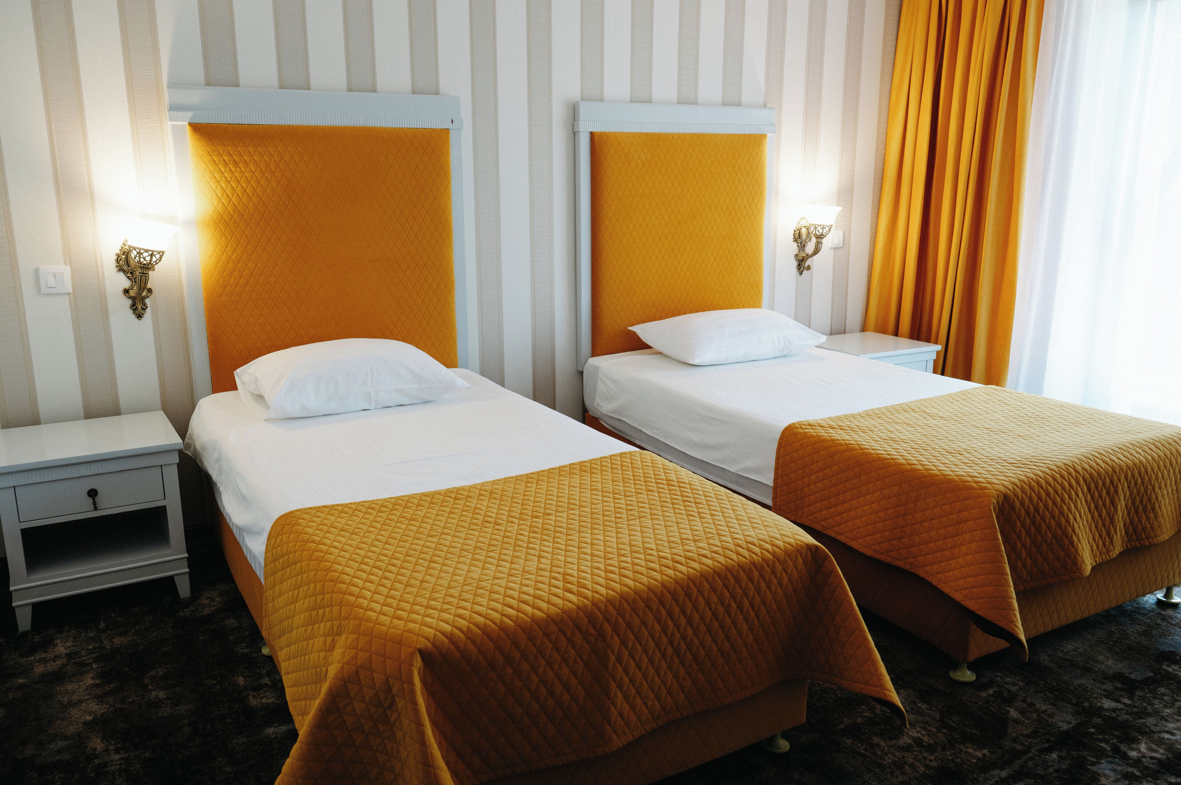 Quarto duplo luxo | Roupas de cama premium
