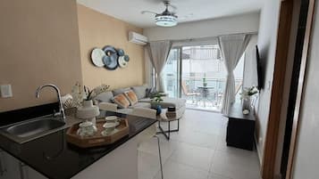 Apartamento, 1 quarto, fumadores | Sala de estar